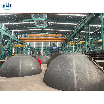 China Carbon Stainless Segmented Tank Heads, Crown Petal Dished Ends for sale