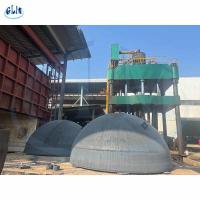 China Industrial Clad Corten Steel Hemispherical Tank Heads In Spherical Pressure Vessel Construction for sale