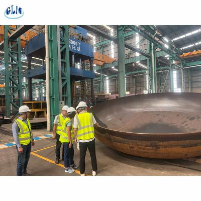 China SA 516 Gr.60N+SS316L Clad plate  2:1 Ellipsoidal Dish Ends for sale