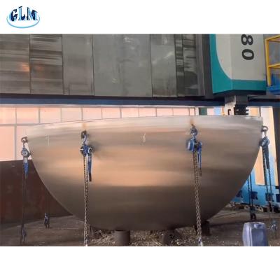 China High Pressure Stainless Steel Hemispherical Tank Heads with Corrosion Resistance for Petrochemical Applications for sale