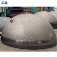 China Hot Forming Hemispherical Tank Heads with 25mm Minimum Wall Thickness Compliant with ANSI ASTM DIN JIS Standards for sale