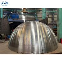 China High Pressure Hemispherical Tank Heads with 500mm to 4000mm Diameter Range and Powder Coated Surface for sale