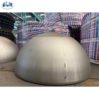 China Butt Welded Or Seamless Hemispherical Tank Head For High Pressure Vessels With Powder Coated Surface for sale