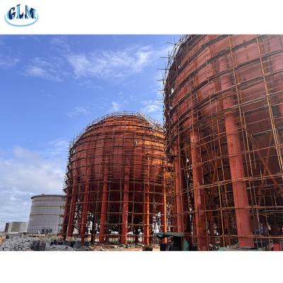 China Large Spherical Storage Tanks Suitable For Storing Pressure Media Such As Liquefied Petroleum Gas, Ethylene, Propane, And Ammonia. for sale