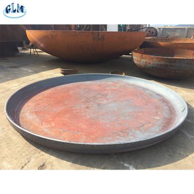 China Corrosion Resistant Flat Dished Head with 50mm Thick ASME Certified Pressure Vessel Head for sale