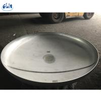 China 300mm 2mm Flat Dished Head For Pressure Vessel Sand Blasting for sale