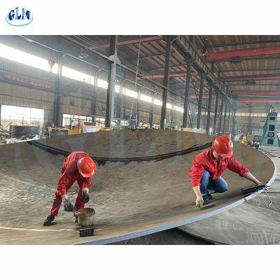 China Custom Larger Carbon Steel Spherical Dish Head, Reactors Dished heads for sale