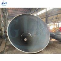 China Dish Cone Stainless Steel Pipe Caps Welded ASME Q235 For Vessel Bottom for sale