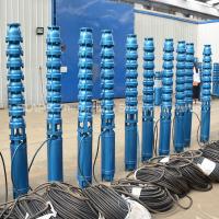 China AC Electric Borehole Submersible Pump 10hp to 40hp Deep Well Water Pump Cast Iron Stainless Steel for sale