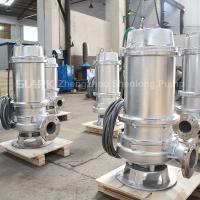 China WQP SS316 Submersible Sewage Pump 10-1500 m3/h for Sludge Dewatering Industrial Municipal for sale