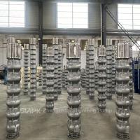 China SLAPK QJH 110kW Stainless Steel Submersible Seawater Pump 175-600mm Well for sale