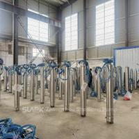 China SLAPK QJH Vertical Submersible Seawater Pump 110kW 1200m3/h Chrome Alloy for sale