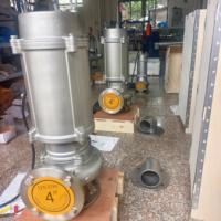 China 100WQP100-15-7.5KW Stainless Steel Submersible Sewage Pump 100m3h 15m Head Non-Clogging for sale