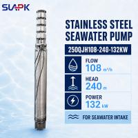 China 250QJH108-240-132KW Cast Stainless Steel Submersible Pump with 240m Head for Seawater Intake for sale