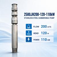 China Stainless Steel Submersible Pump 110 kW High-Head Deep Well Pump for Water Transfer for sale