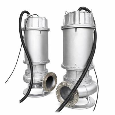 China 316 Stainless Steel Submersible Sewage Pump with 400 m³/h Flow and 37 kW Motor for Wastewater Drainage for sale
