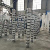 China Stainless Steel Deep Well Pump with 90 kW Motor and 140 m³/h Flow for High-Capacity Water Transfer for sale