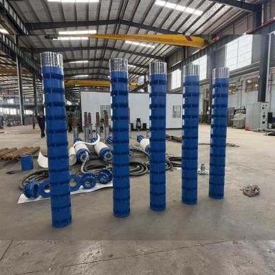 China 300KW High-Voltage Submersible Water Pump for Bauxite Mine Dewatering with Stainless Steel Impellers for sale