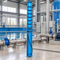 China 15kW Motor Deep Well Submersible Pump with 3-Inch Outlet and 50-60m Head for Borehole Water Extraction for sale