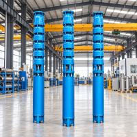China 15kW Motor Deep Well Submersible Pump with 3-Inch Outlet and 50-60m Head for Borehole Water Extraction for sale