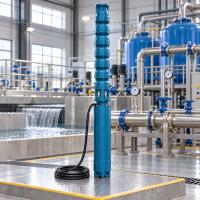 China 15kW Deep Well Submersible Pump with 58-68 m³/h Flow and 4 Inch Outlet for Borehole Water Supply for sale