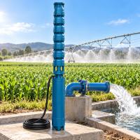 China 15kW Deep Well Submersible Pump with 58-68 m³/h Flow and 4 Inch Outlet for Borehole Water Supply for sale