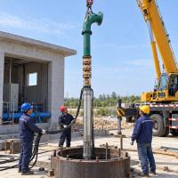 China 500 m³/h Deep Well Submersible Pump with Copper Pump Head and Stainless Steel Motor Housing for Seawater Supply for sale