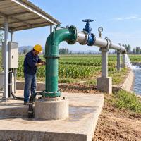 China 500 m³/h Deep Well Submersible Pump with Copper Pump Head and Stainless Steel Motor Housing for Seawater Supply for sale