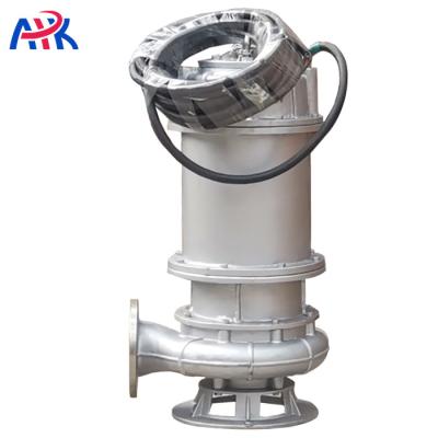 China 30kW Submersible Sewage Cutter Pump 200m³/h Flow 22m Head Stainless Steel 304 Construction for sale