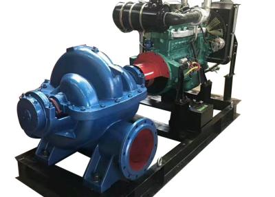 China OS Series Horizontal Split Case Centrifugal Water Pump 80-3600 m³/h Capacity 14-147m Head Diesel Engine Powered for sale