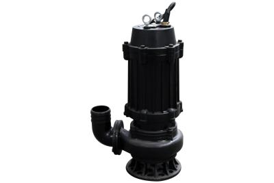 China Submersible Cutting Sewage Pump 4HP 7-15m Head Automatic Mixing Device Cast Iron for sale