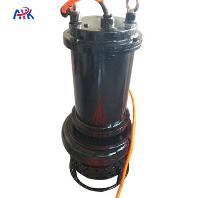 China 80mm 40m³/h 15m Head 5.5kW Slurry Submersible Pump with Agitator for Agricultural Wastewater for sale