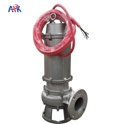 China 100m3/h 10m 5.5kW SS316 Sewage Submersible Pump with Control Panel 3 Phase 240V 60Hz for sale
