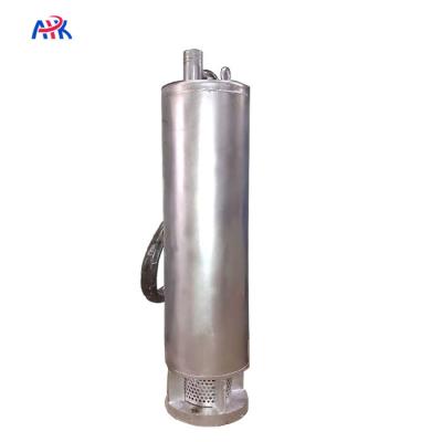 China SS304 Stainless Steel Submersible Pump 5m³/h 120m Head 10HP for Mine Dirty Water Applications for sale