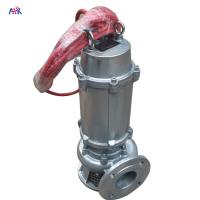 China 316 Stainless Steel Sewage Submersible Pump 80WQ40-10-2.2 with 40 m³/h Flow Rate and 2.2kW Power for Seawater Drainage for sale