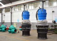 China Electric Submersible Propeller Axial Flow Pump Station 2000lps 6m TDH Flood Water for sale
