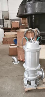 China Stainless Steel Submersible Sewage Pump 125mm Large Diameter 11kW 15kW WQP for sale
