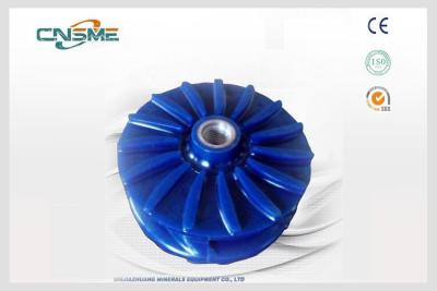 China Mining Slurry Pump Spare Parts Polyurethane Impeller Blue / Red for sale