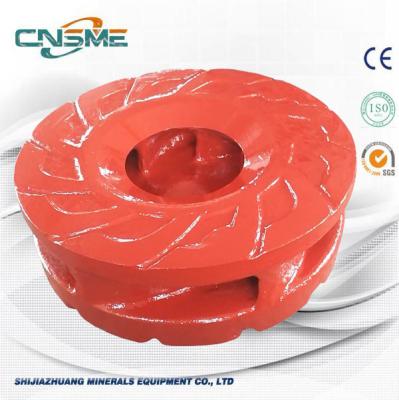 China Higher Pressure Slurry Pump Spare Parts 6 Vane Impeller For Centrifugal Slurry Pump for sale