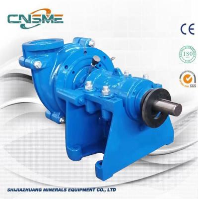 China Double Frame  Type Heavy Duty Metal Lined Slurry Pumps for Quarries for sale