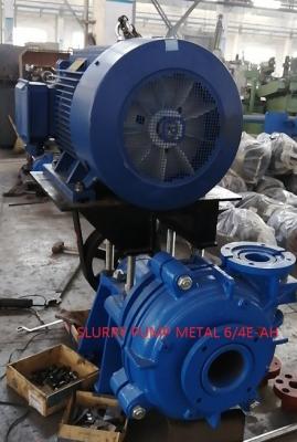 China 6 / 4 E Heavy Duty Slurry Pump / Horizontal Slurry Pumps With Electric Motor Driven for sale