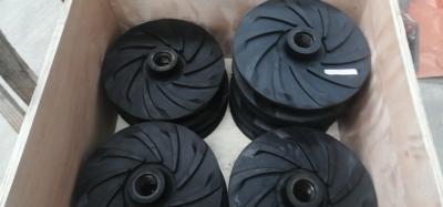 China Horizontal Type Slurry Pump Parts Black Soft Rubber For Acidic Slurry for sale