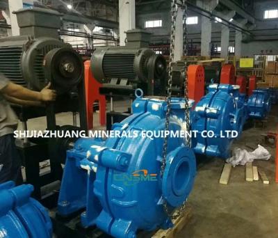 China 6 Inch High Chromium Alloy Slurry Pump with Flow Parts To Deal With Coarse Tailings for sale