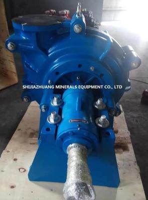 China Cyclone Feed Heavy Duty Slurry Pump Metal Lined Ral5015 With Red Prime Oxider for sale