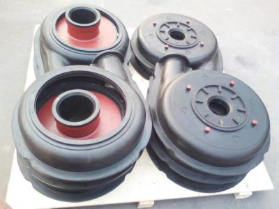 China Frame Plate Liner Slurry Pump Parts Centrifugal Pump Rubber Volute Parts for sale
