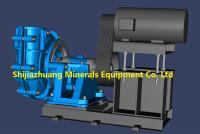 China SGS Metal Lined Heavy Duty Slurry Pump Driven By Belts And Pulleys for sale