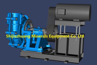 China SGS Metal Lined Heavy Duty Slurry Pump Driven By Belts And Pulleys for sale