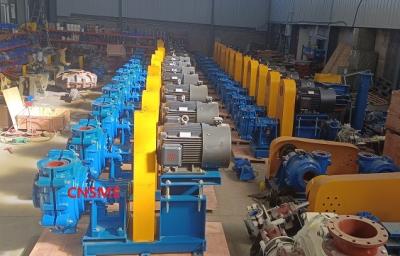 China Electric Motors Metal Lined Slurry Pumps Horizontal S45C 62HRC for sale