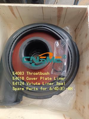 China Throatbush E4083 Slurry Pump Parts Cover Plate Liner E4018 E4124 EAC for sale