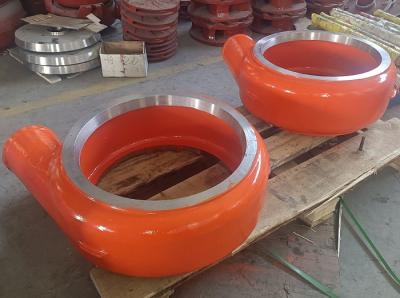 China Centrifugal Slurry Pump Spare Parts Volute Liner F6110 ASTM A532 for sale